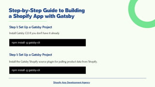 Build Shopify app with Gatsby A Complete Guide | PPT
