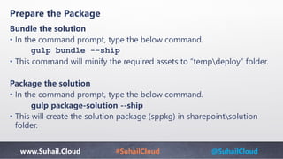 Build SPFx Solutions for SharePoint 2019 | PPT