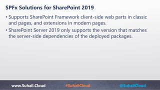 Build SPFx Solutions for SharePoint 2019 | PPT