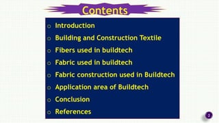 Buildtech | PPTX | Needlework | Arts and Crafts
