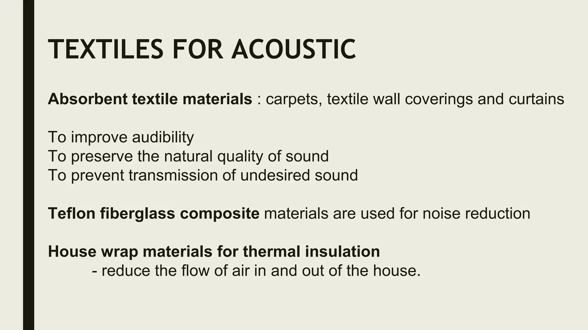 Build tech/Construction Textiles | PPTX