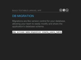 Build testable laravel app | PPTX