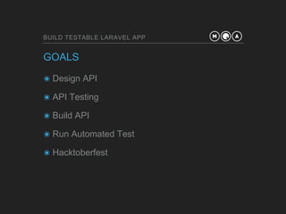 Build testable laravel app | PPTX