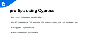 Build testable react app | PPT