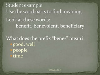 Build the Base (Vocabulary Instruction) Hutchinson | PPT