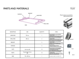TRAY INSTRUCTABLE | PPT