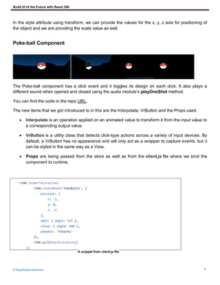 Build UI of the Future with React 360 | PDF