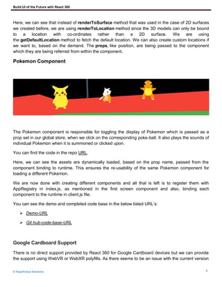 Build UI of the Future with React 360 | PDF