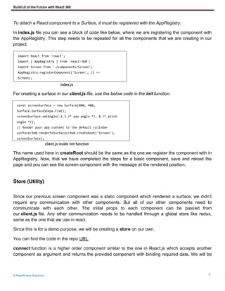 Build UI of the Future with React 360 | PDF