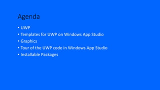 Build uwp apps with windows app studio | PPT