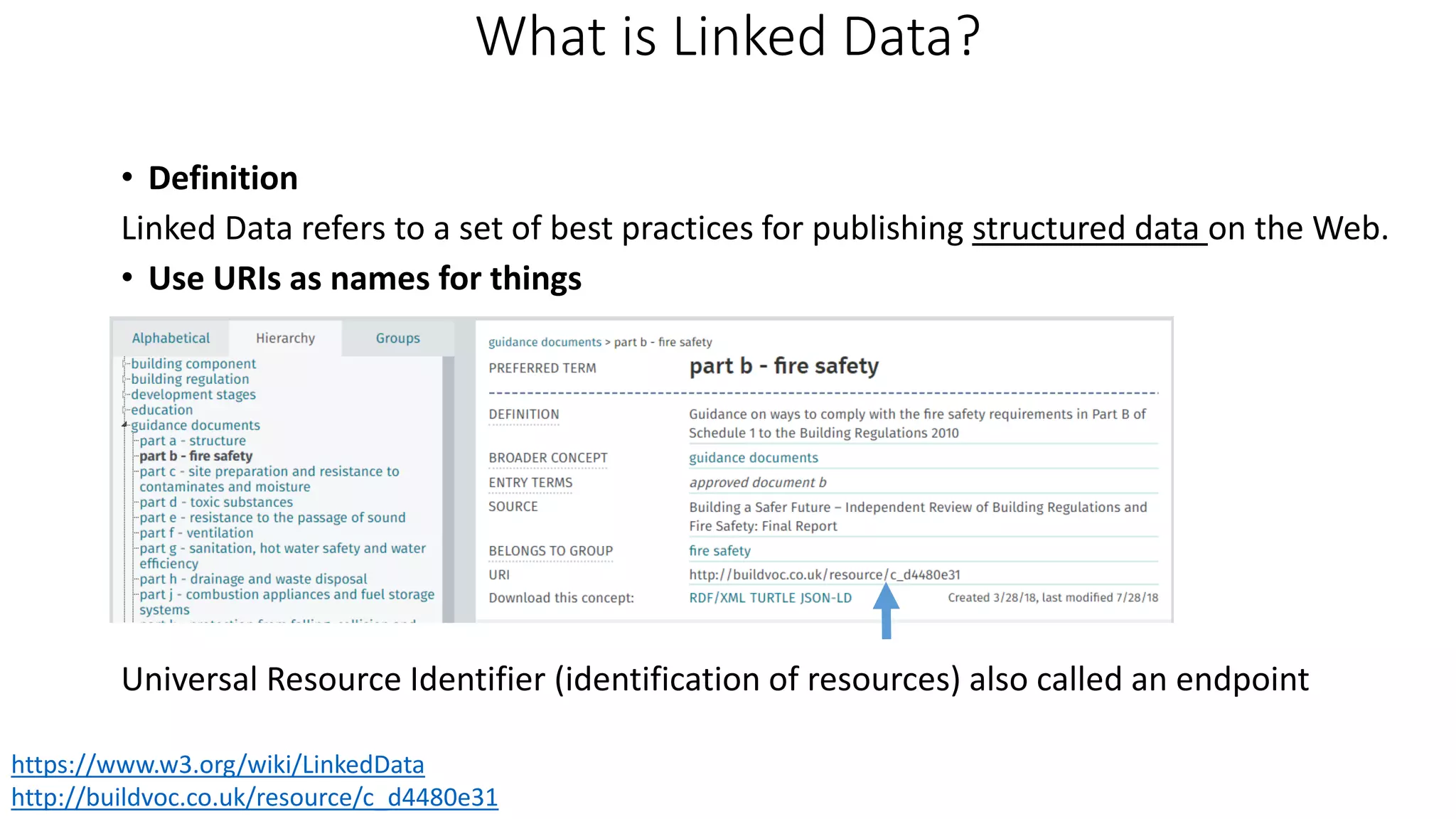 Buildvoc Introduction to linked data digital construction week 2018 | PPT