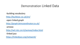 Buildvoc Introduction to linked data digital construction week 2018 | PDF