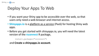 Build web apps with R | PPT