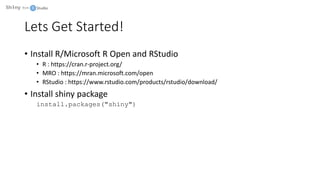 Build web apps with R | PPTX | Computer Software and Applications | Computing