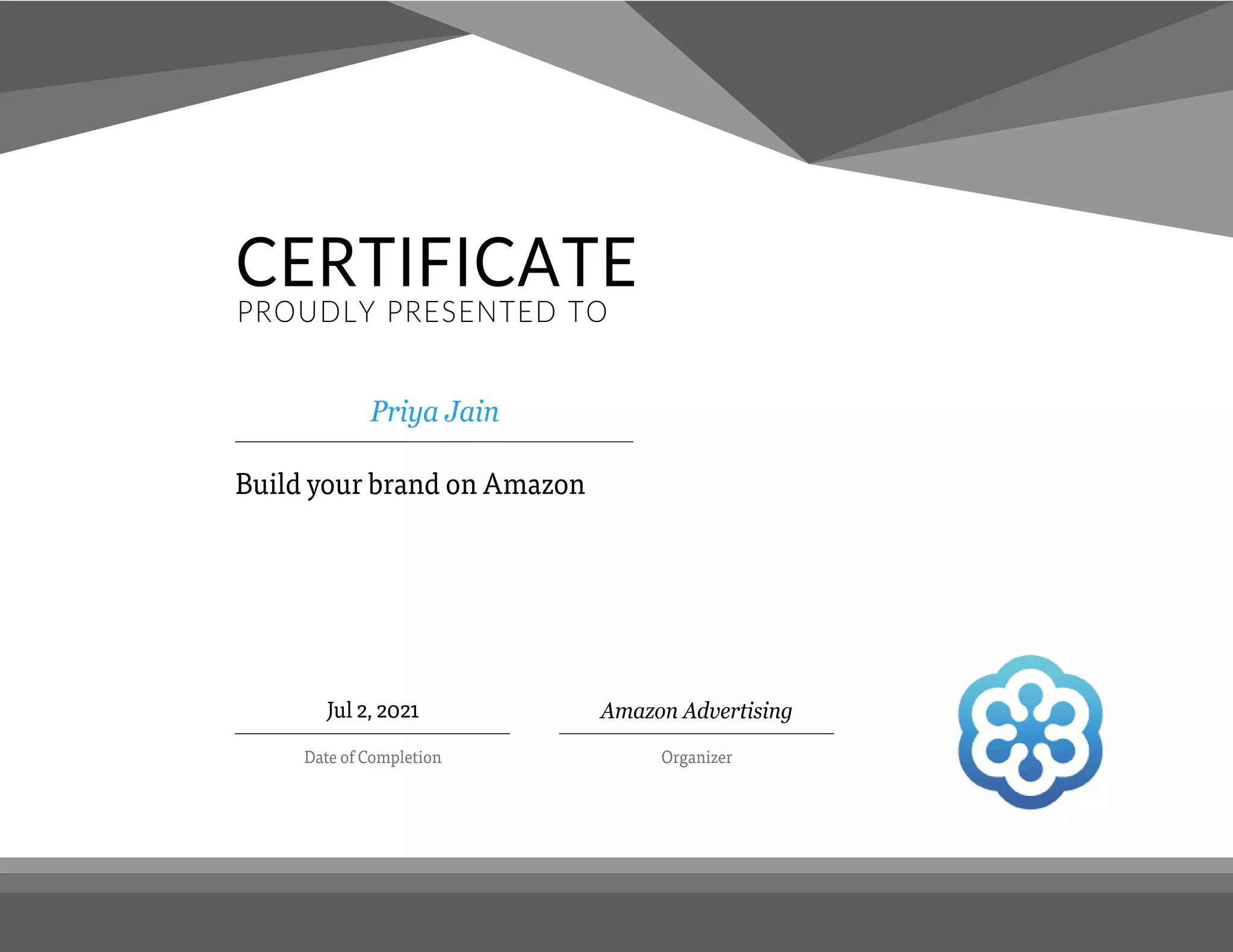 Build your brand certificate | PDF