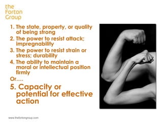 Build your confidence, grow your strengths | PPT