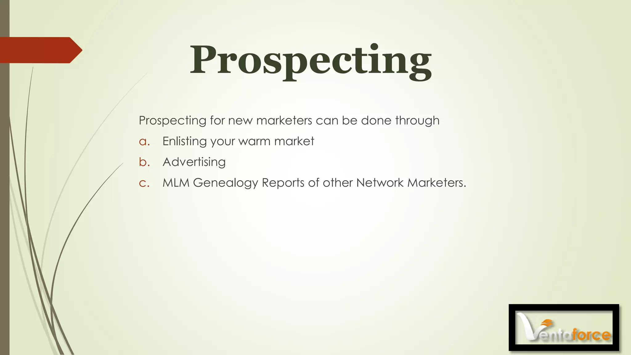 Downline Building strategy in MLM Business | PPTX