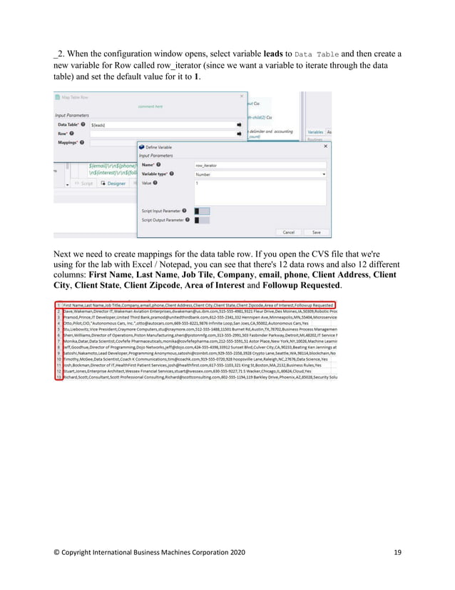 Build your first rpa bot using IBM RPA automation | PDF