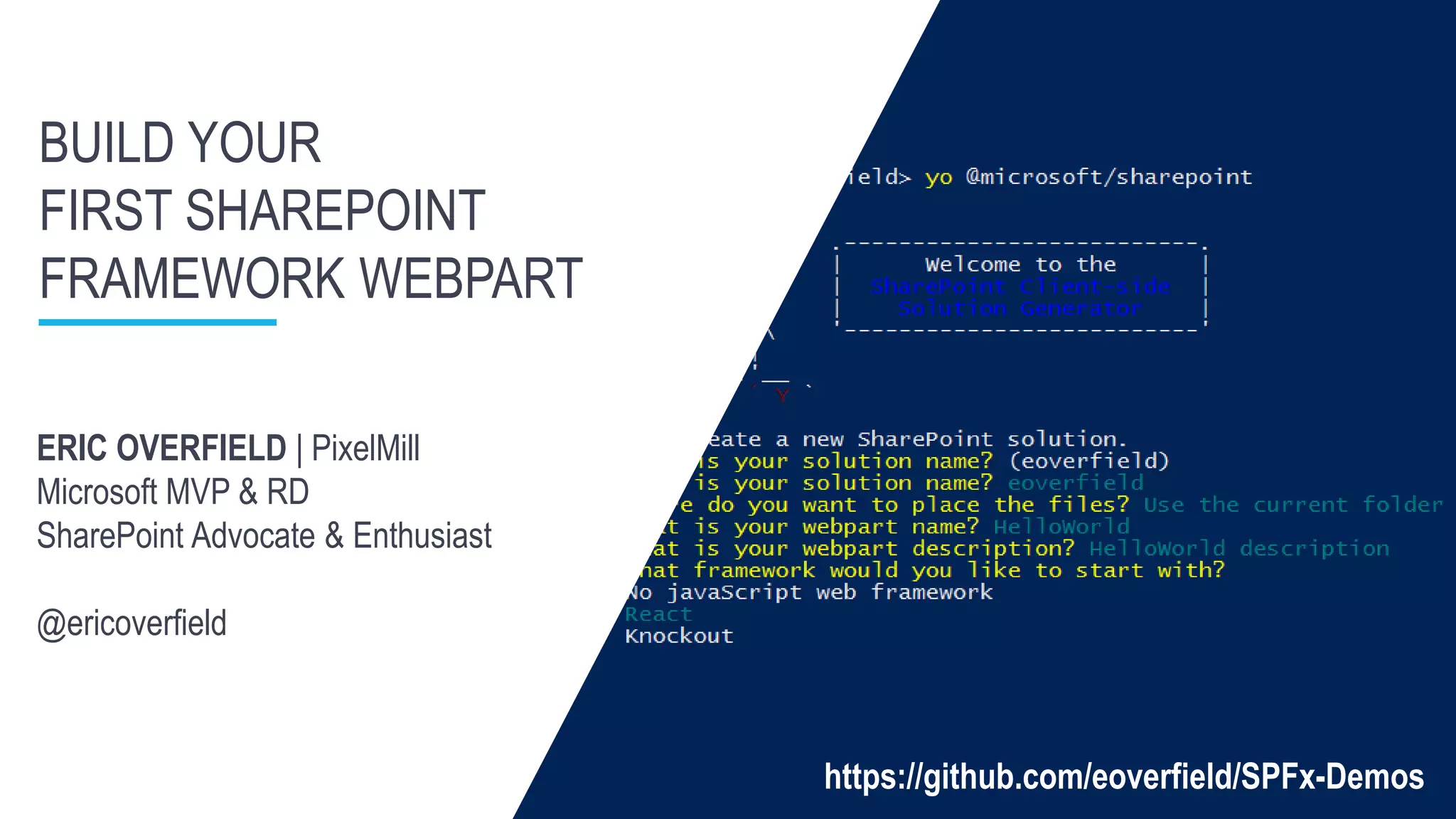 Build Your First Sharepoint Framework Webpart Ppt 
