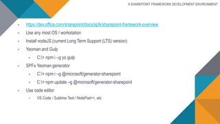 Build Your First SharePoint Framework Webpart | PPT