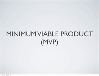 Build Your MVP | PDF | Technology & Computing