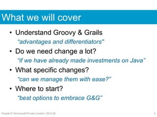Build your next application in weeks and not months with Groovy and Grails | PPT