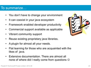 Build your next application in weeks and not months with Groovy and ...