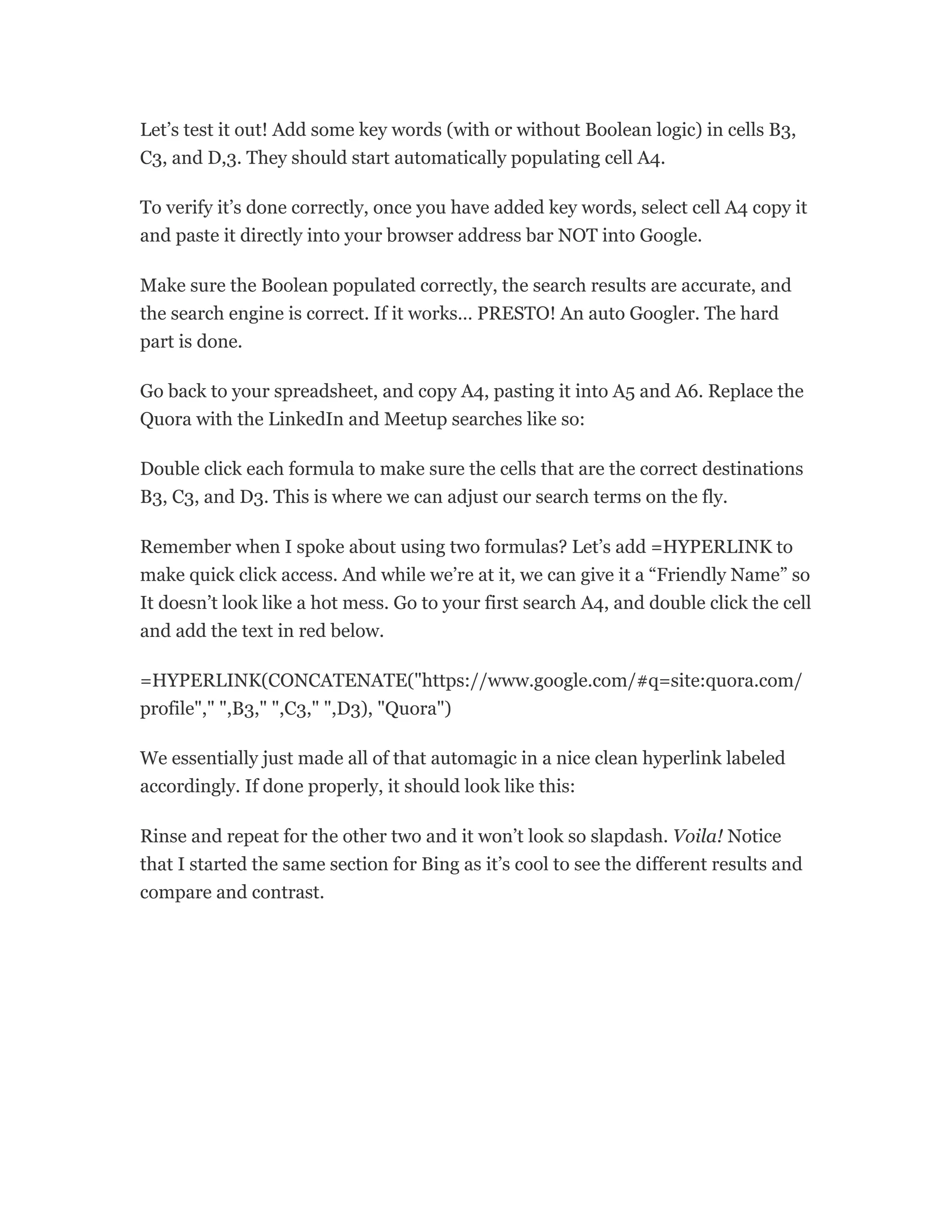 DIY Sourcing Tool: Build your own boolean link generator | PDF