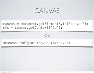 Build your own game with html5 | PPT