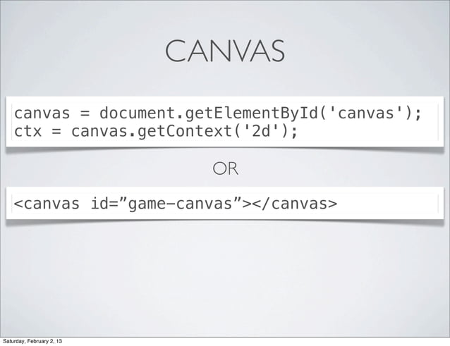 Build your own game with html5 | PPT