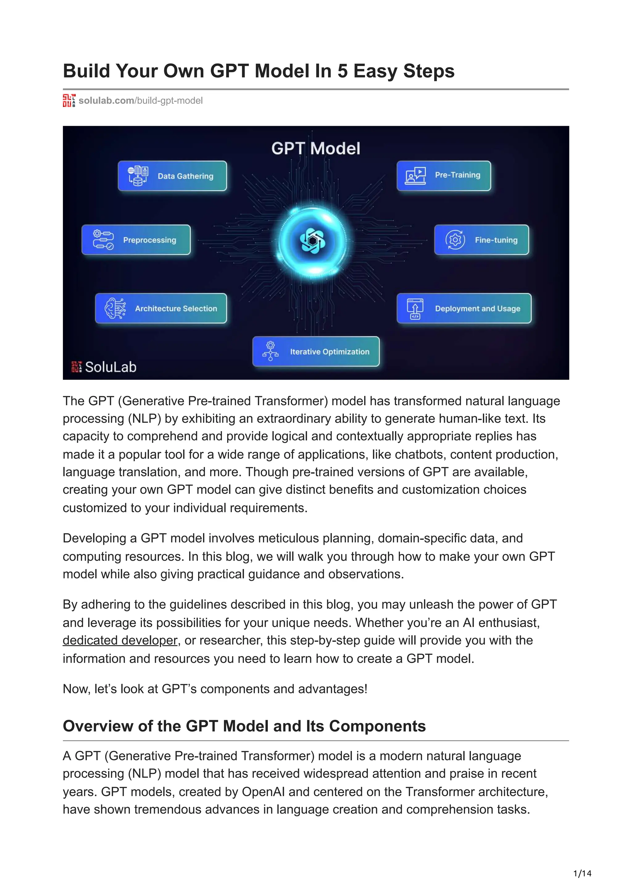 Build Your Own GPT Model In 5 Easy Steps.pdf