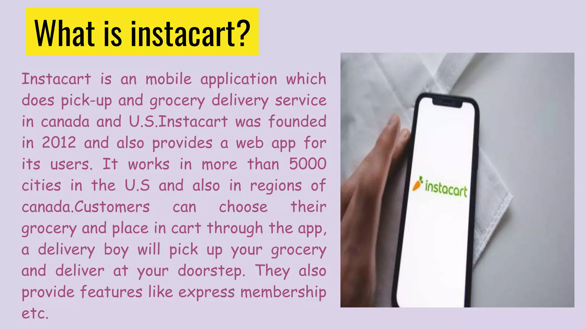 Build your own instacart like app | PPT Build your own instacart like app | PPT