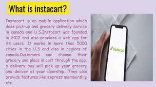 Build your own instacart like app | PPTX