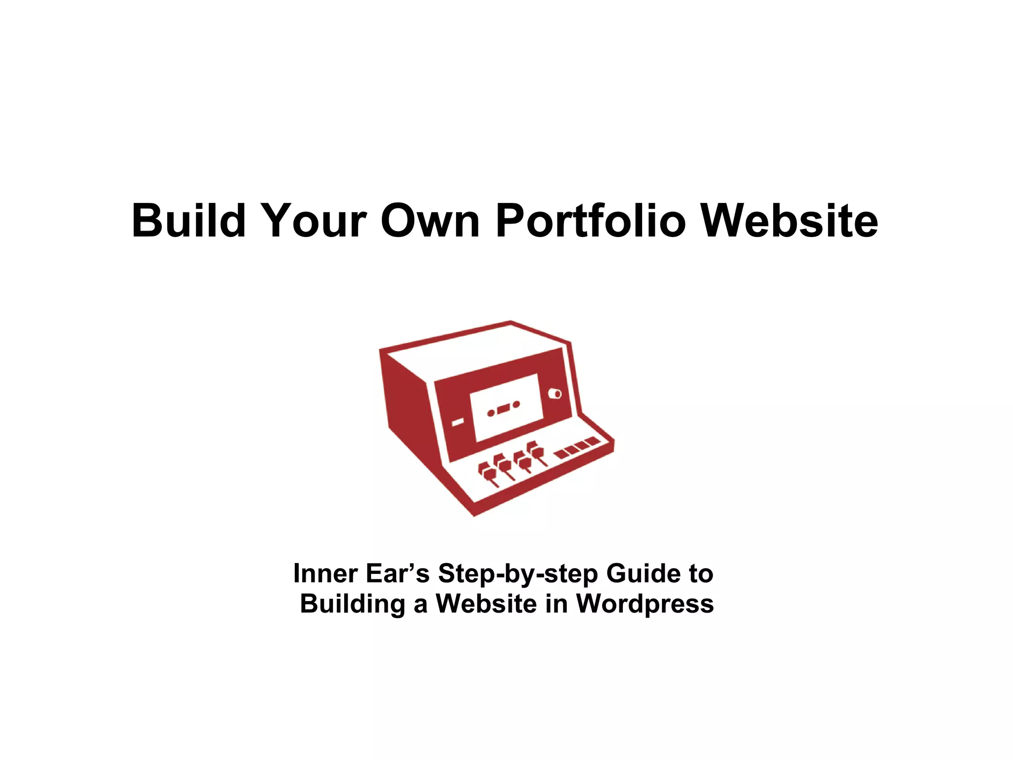 Build Your Own Portfolio Website | PPT