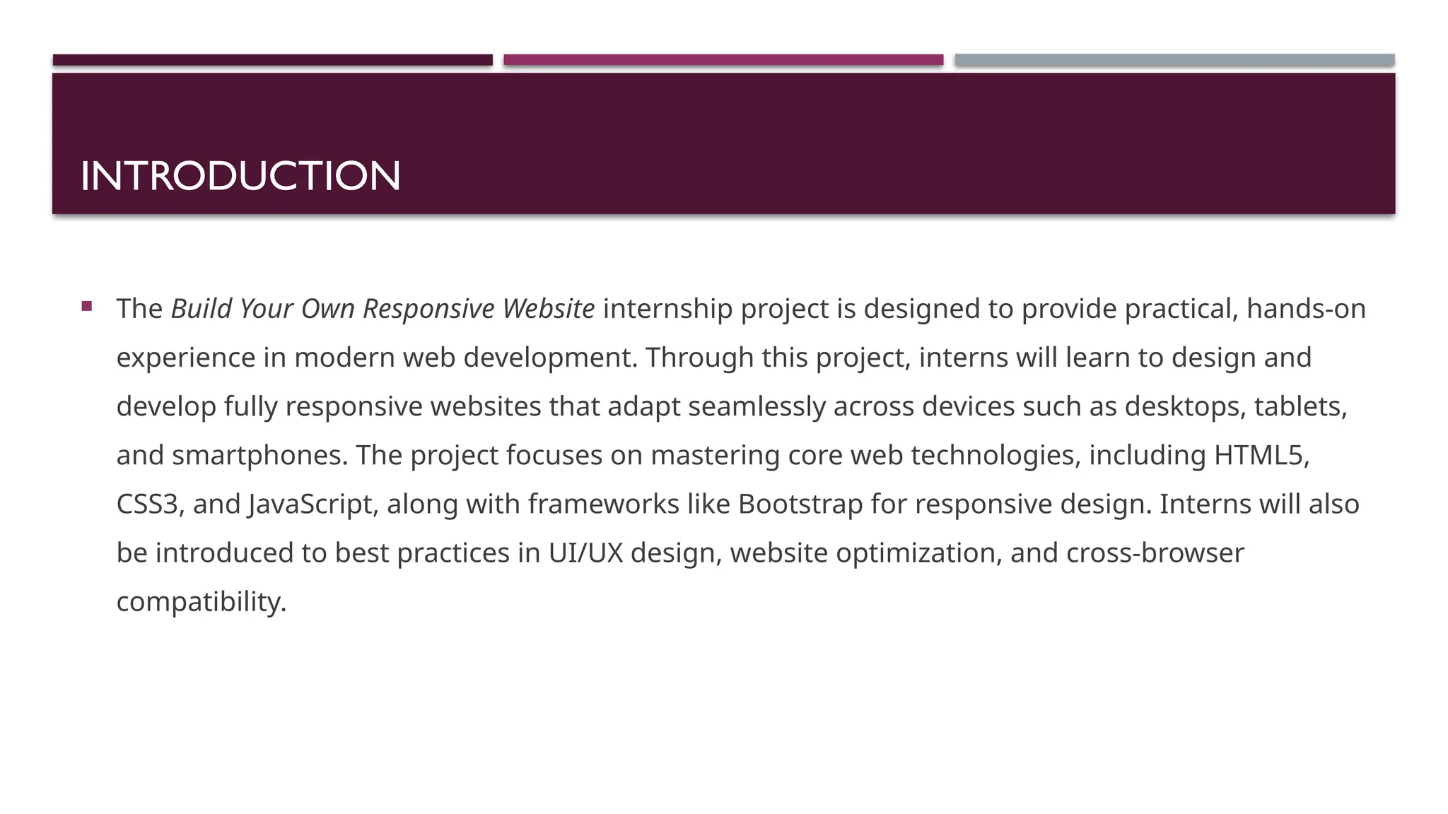BUILD YOUR OWN RESPONSIVE WEBSITE USING UI DESIGN pptx | PPT