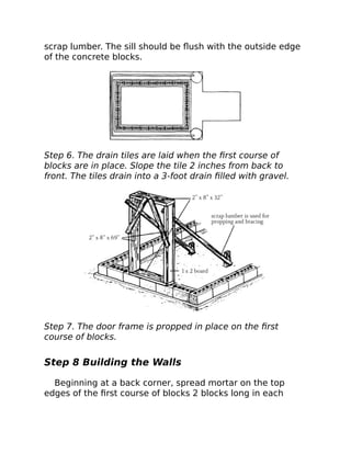 Underground Root Cellar Plans