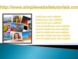 Build your own website | PPT