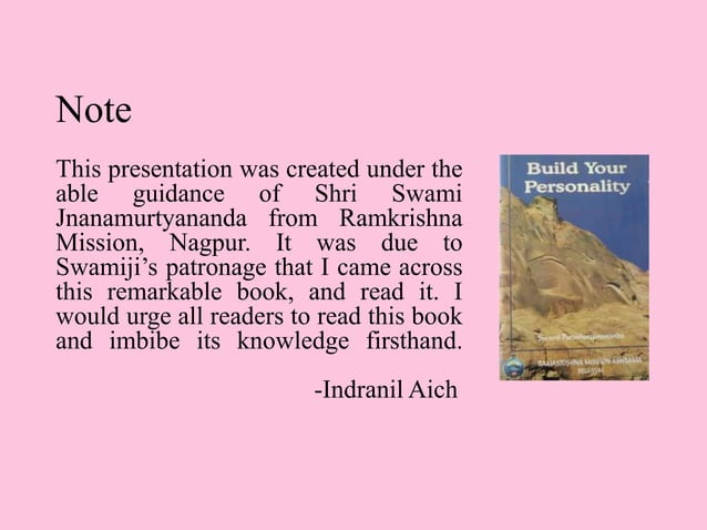 Build your Personality | PPT