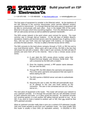 Build yourself an_isp | PDF