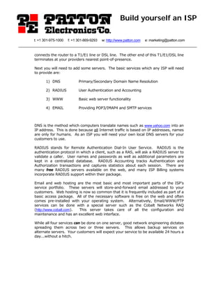 Build yourself an_isp | PDF