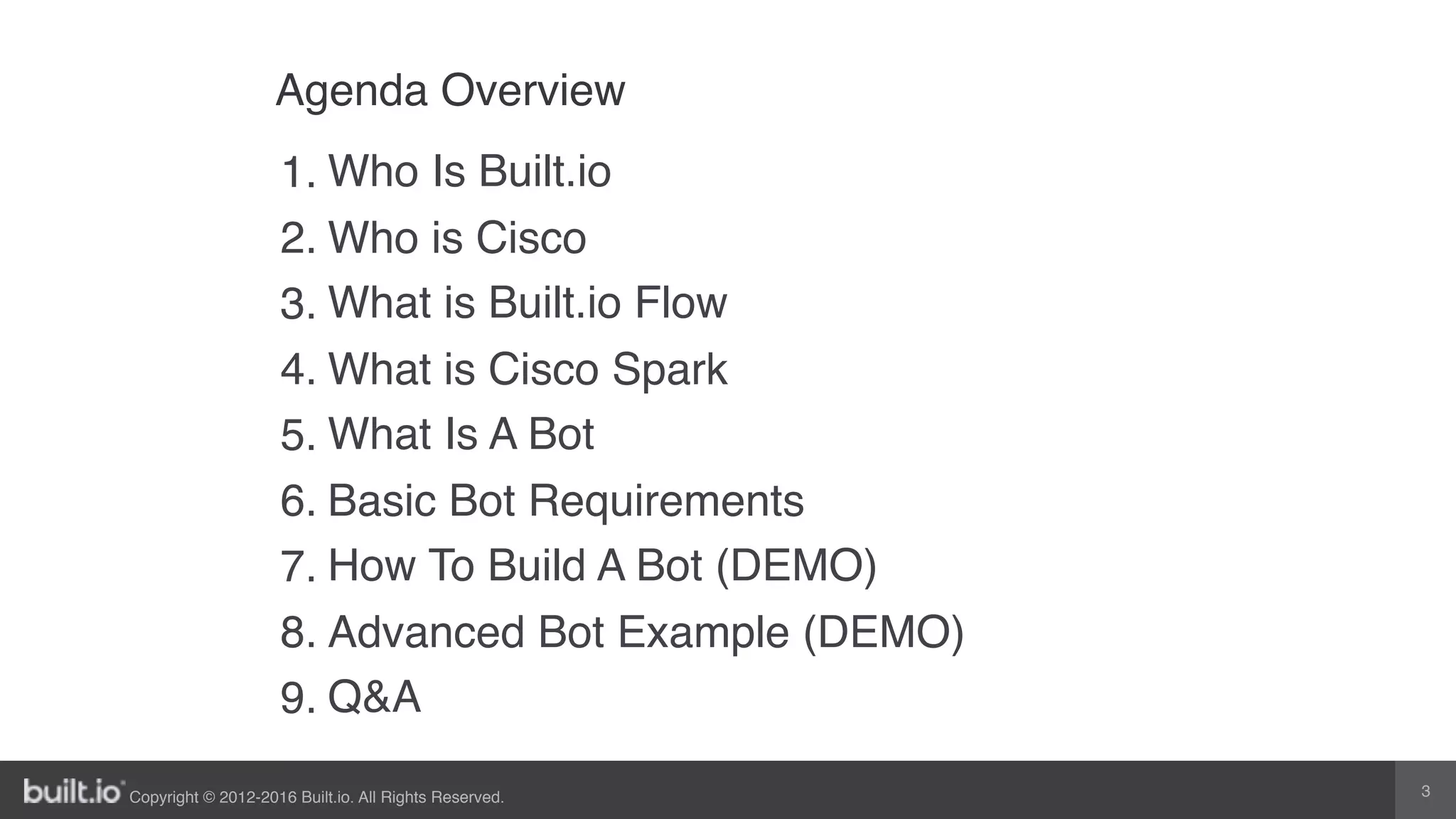 Webinar: How To Build A Bot With Cisco Spark And Built.io Flow | PDF