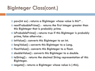 Built in classes in java | PDF
