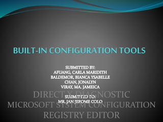 Built-in Configuration Tools | PPT