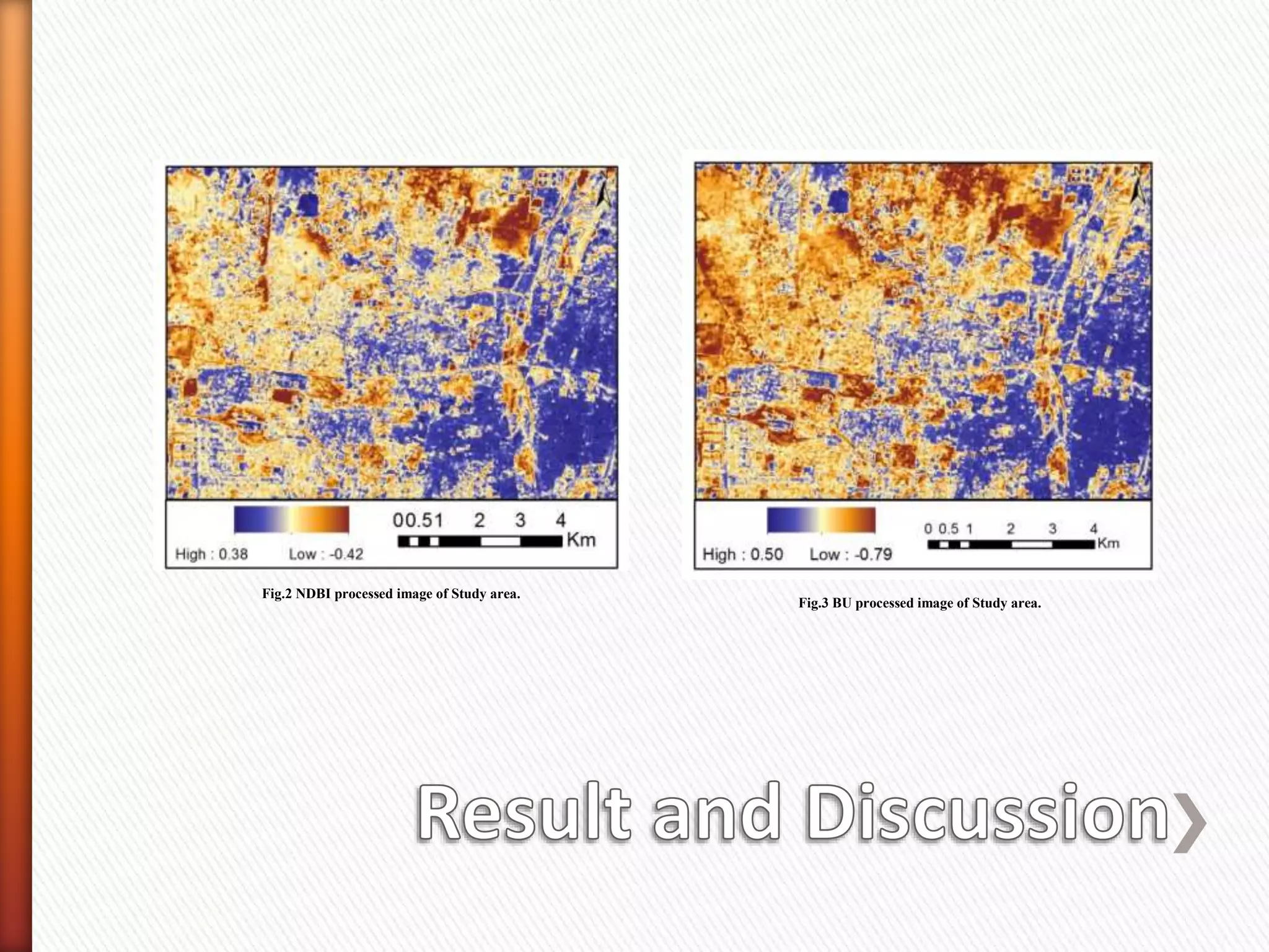 Built up area demarcation using NDBI | PPTX