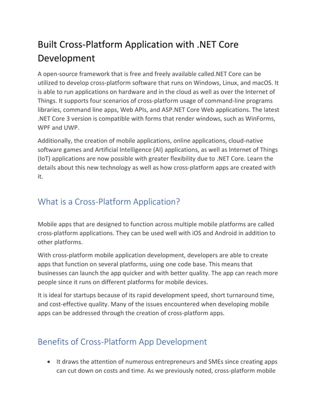 Built Cross-Platform Application with .NET Core Development.pdf