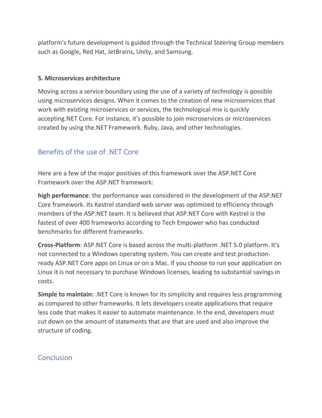 Built Cross Platform Application With Net Core Developmentpdf