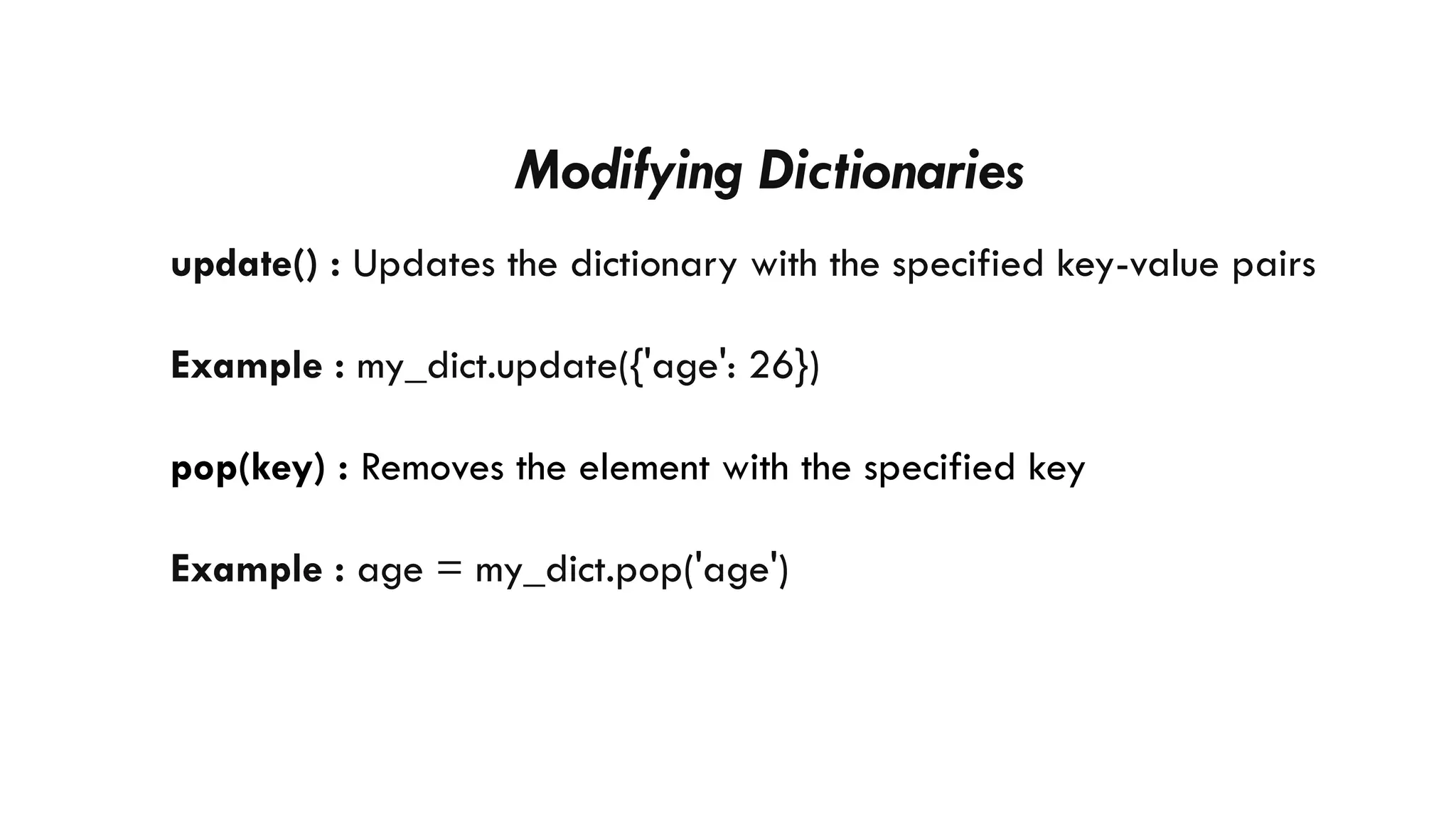 Built in methods in dictionary by nawfal.pptx