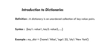 Built in methods in dictionary by nawfal.pptx