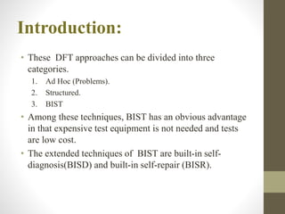 Built In Self Testing(BIST) Architecture for Motin Estimation and ...