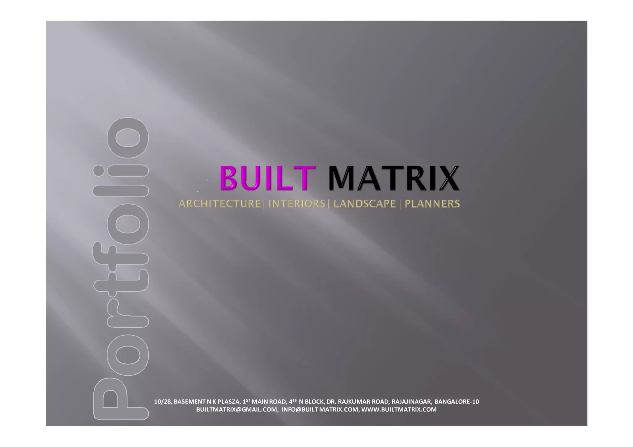 Built Matrix Architects | PDF